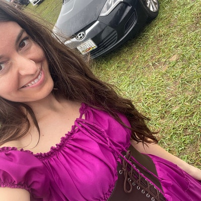 White Renaissance Dress Wedding Gown Corset Chemise Pirate Medieval ...