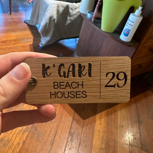 Quality Personalised Key Fobs large Hotel-guesthouse-office-business ...