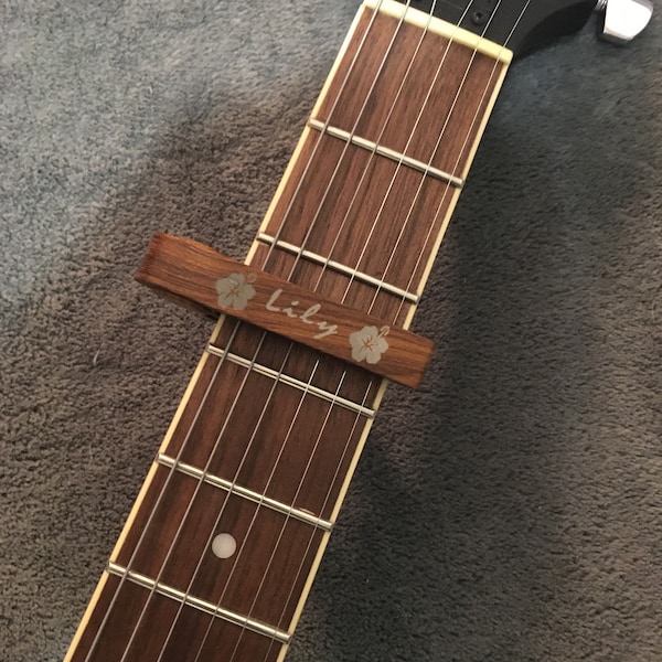Personalized Guitar Capo, Custom Capo, Effect, Engraved Guitar Pick ...
