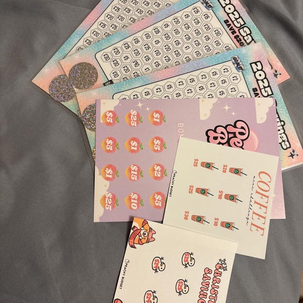 2025 Savings Challenge Tracker: Scratch-off A5 Laminated - Etsy