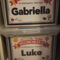 Personalized School Memory Box Printable Kit, DIY School Keepsake Kit ...