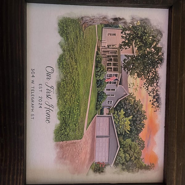 House Portrait, House Painting, House Portrait From Photo, Realtor ...
