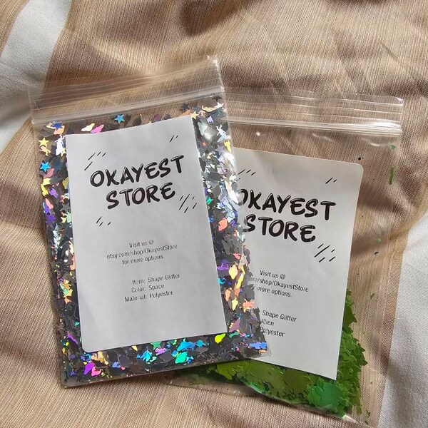 Joy Mix Shape Glitter, Polyester Glitter, Nail Art, Tumblers, Cups ...