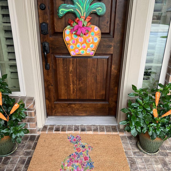 Wildflowers Doormat | Colorful Floral Door Mat | Spring Entry Rug ...