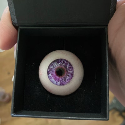 Complete Round Realistic Human Eyeball With Purple Iris Oddity Cabinet ...