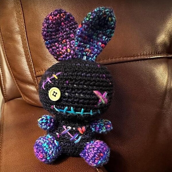Amigurumi Voodoo Bunny Crochet Pattern. Creepy, Cute, Scary Zombie ...