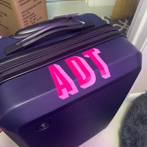 Luggage Sticker Double Layer Vinyl Monogram Decal Sticker - Etsy
