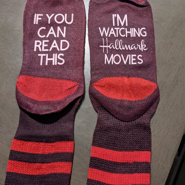Hallmark Socks/if You Can Read This/gifts for Her/funny Socks/movie ...