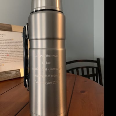 Engraved Thermos Stainless King 40oz Beverage Bottle Personalized ...