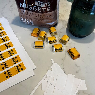 DIGITAL School Bus Candy Bar Wrapper Instant Download Pdf File Hershey ...