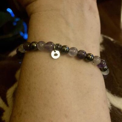 Empath Protection Bracelet 6mm Gemstone Bracelet Emotional Support ...