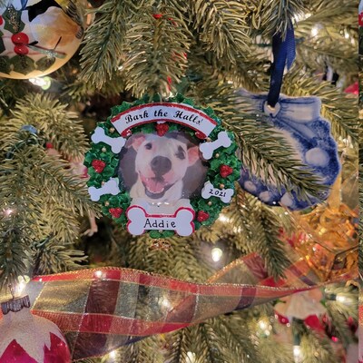 Pet Picture Frame Dog Pet Frame Personalized Christmas Ornament in ...