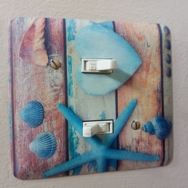 Seashells Switch Plate Cover, Wall Plate, Light Switch, Starfish ...