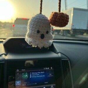 Amigurumi Alien and UFO Car Rear View Mirror Accessories | Etsy