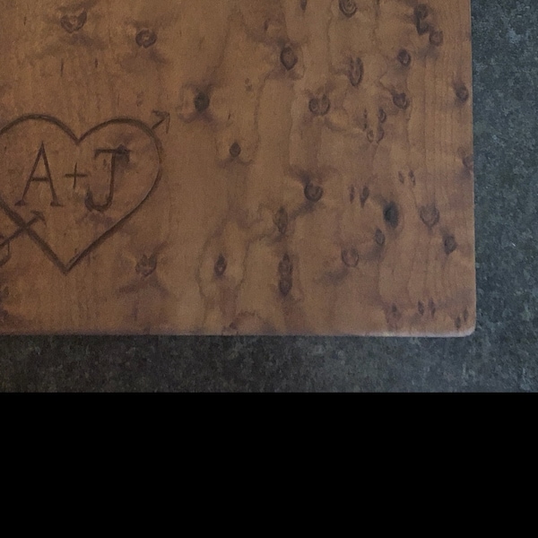 Personalized Breadboard, Custom Cutting Board, Walnut Carved Board ...
