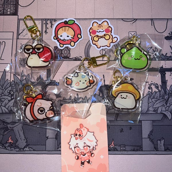 Maplestory Keychain Double-sided Acrylic Charm - Etsy