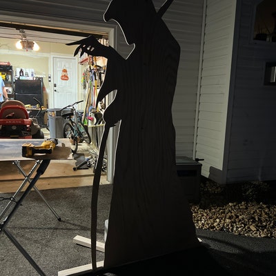 7.1ft Grim Reaper Template When Made. Printable Trace and Cut Halloween ...