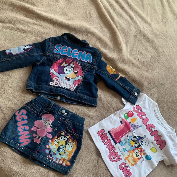 Frozen Custom Birthday Denim Outfit, Elsa Birthday Outfit, Birthday ...