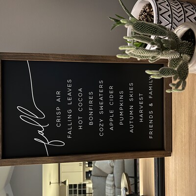 Fall Wood Signs, Autumn Decor, Fall Wall Art, Fall Family Sign ...