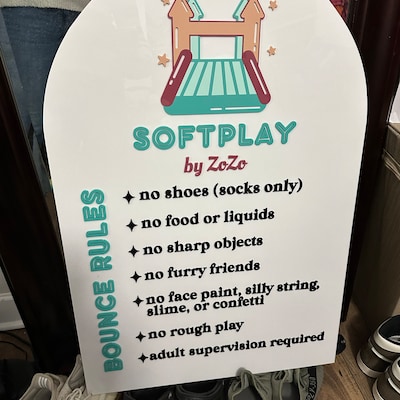 Bounce House Rules Signage - Etsy