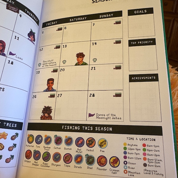 Guia, planejador e lista de verificação de Stardew Valley 1.6v ...