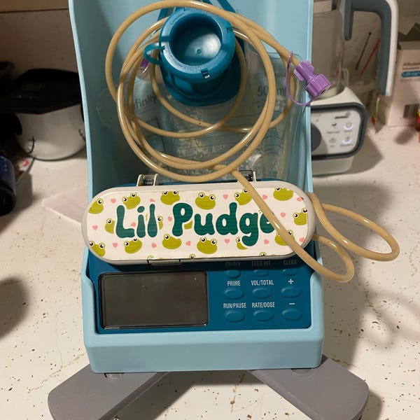 G-tube Station™ | Feeding Pump Holder Stand With Syringe Clip | 500ml ...