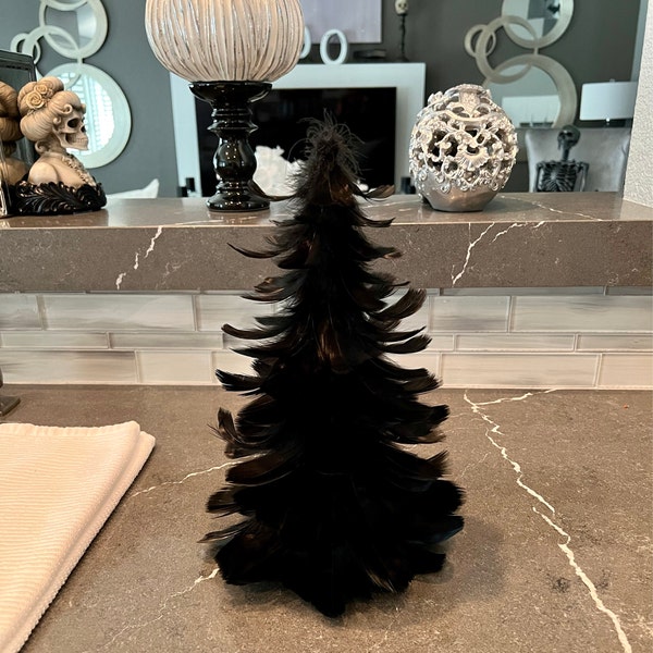 Decorative Black Feather Tree for Home Decor - Choose From S, M, L, XL ...