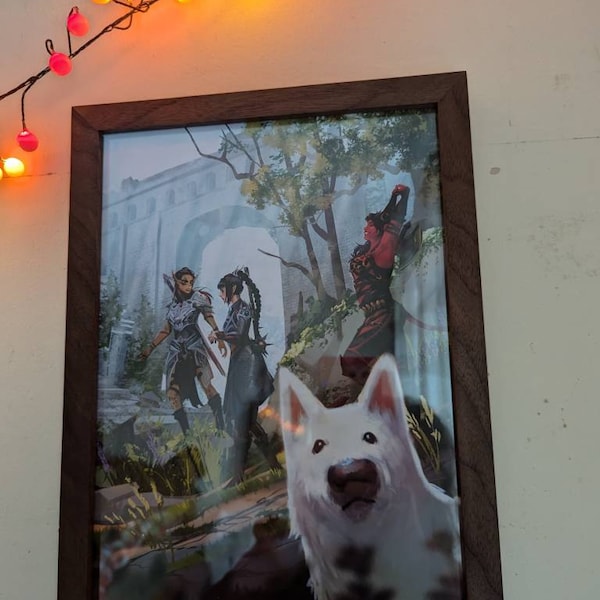 BG3 Baldur's Gate 3 Print Ft. Karlach Shadowheart Lae'zel Scratch ...