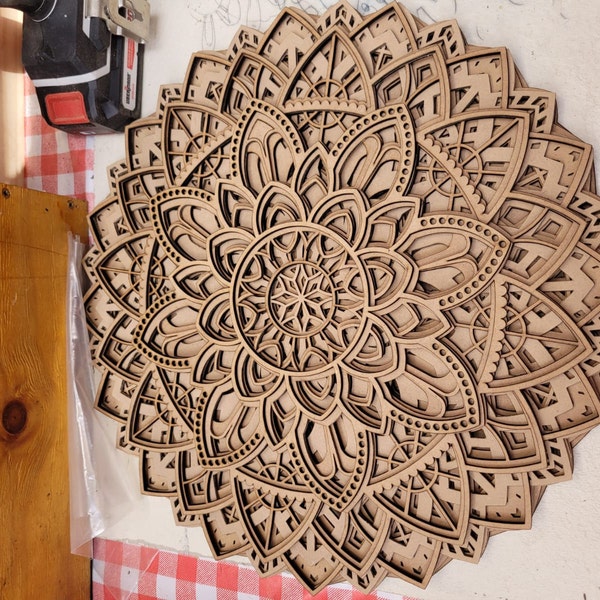 Multilayer Mandala Laser Cut Files | Layered Mandala Laser File Bundle ...