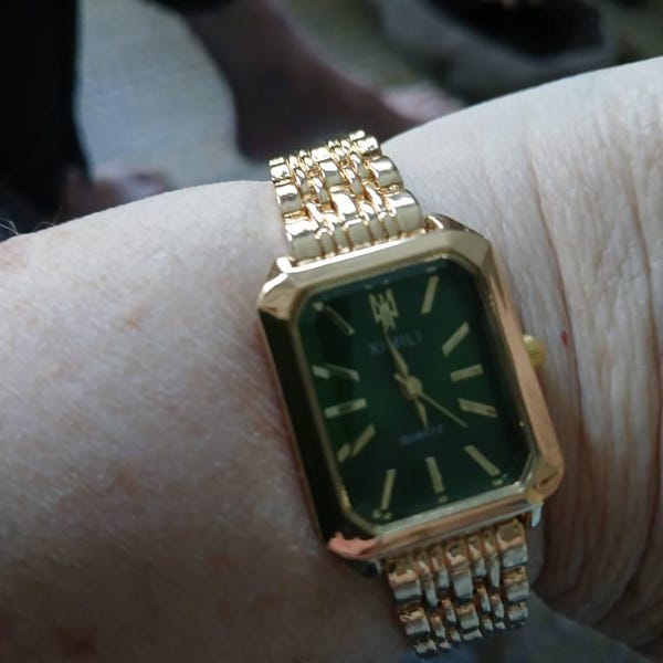 Old Money Classic Vintage Gold Women’s Watch With Green Face - Etsy UK