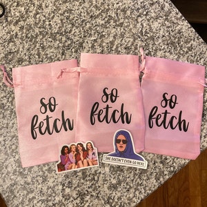 So Fetch Party Bags/ Birthday Favors/ Party Bags/pink Party Favors ...