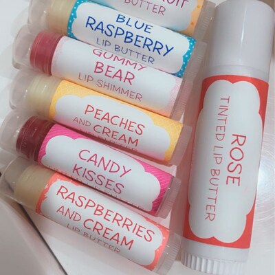 Blue Raspberry Lip Butter Lip Balm Lip Moisturizer Lip Gloss Shea ...