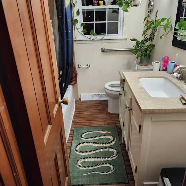Bathroom Rug, Modern Rug, Animal Rug, Cute Rugs, Front Door Rugs, Snake ...