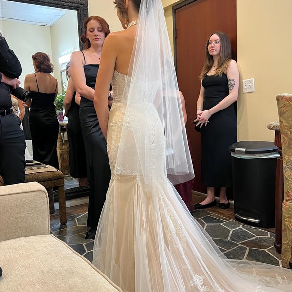 Draped Veil, Drape Veil, Single Tier Veil, Bridal Illusion Tulle Veil ...