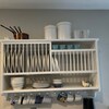 Shaker Peg Kitchen Window Plate Rack Shelf Wood Dish Cabinet for Plates ...