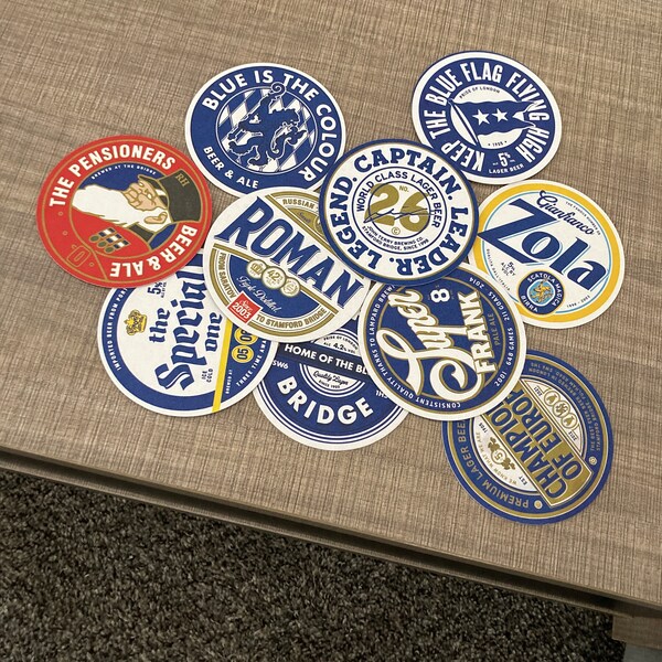 12 Chelsea Football Beer Mat Coasters A Great Gift or Present for Any ...