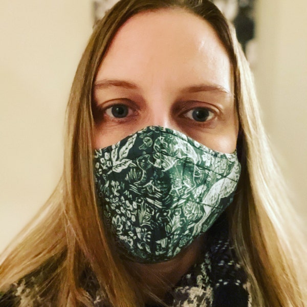 3-ply Quilted Blue Bonnets Mask - Size Medium - Etsy