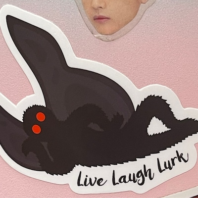 Mothman Original Live Laugh Lurk Sticker - Etsy