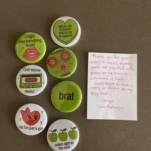 Reputation Era Buttons Set of 8 Pins - Etsy