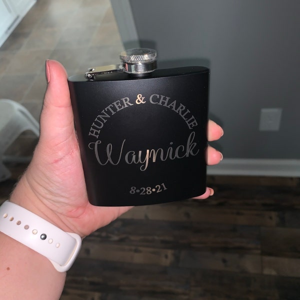 Personalized Wedding Gift, Wedding Flask, Personalized Wedding Flask ...