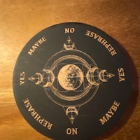 Triple Moon Pendulum Board Triple Moon Divination Board Altar ...