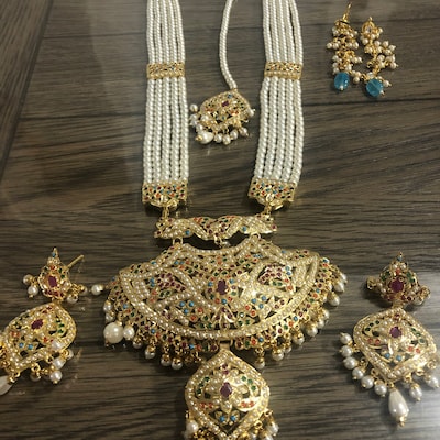 Hyderabadi Jadau Punjabi Jadau Indian Jadau Gold Plated - Etsy