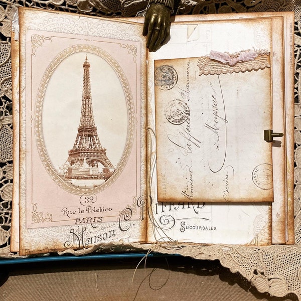 Springtime in France Junk Journal A4 Paper Collection - Digital ...