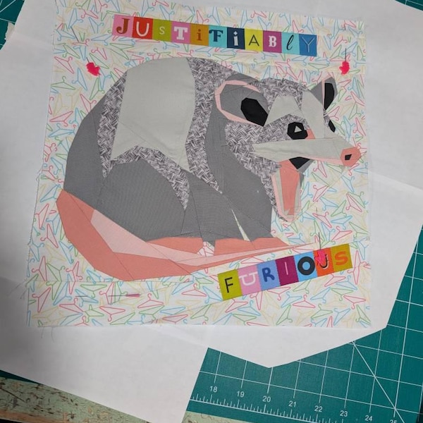 Screaming Possum | FPP Quilt Pattern | Instant PDF Download ...