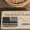 Police Memorial Stone for Home to Garden. 6x9 or 9x12 Tumbled Concrete ...