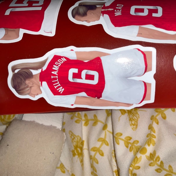 Leah Williamson Vinyl Stickers, Womens Football Sticker, Arsenal Women ...