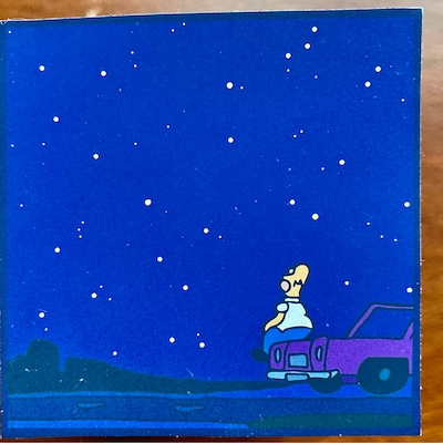 The Simpsons Vinyl Sticker Blinky the Fish Three-eyed Fish Laptop Decal ...