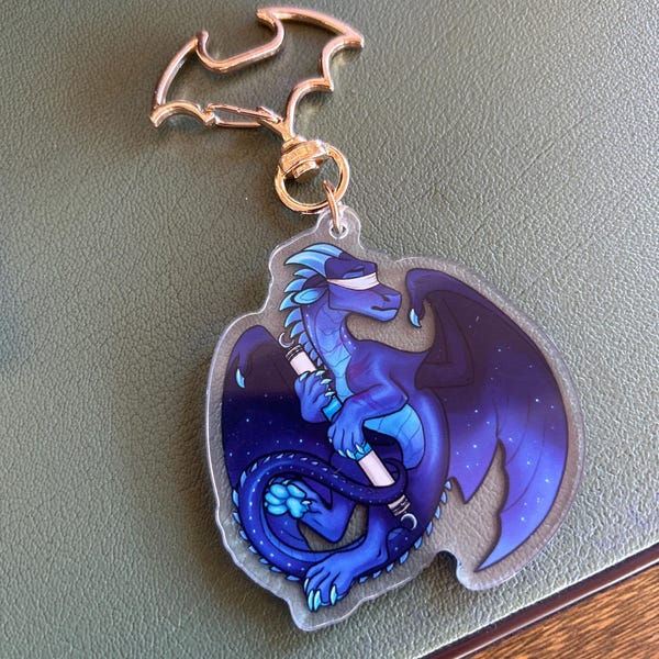 Qibli - Wings of Fire Wof Double Sided Acrylic Charm - Etsy