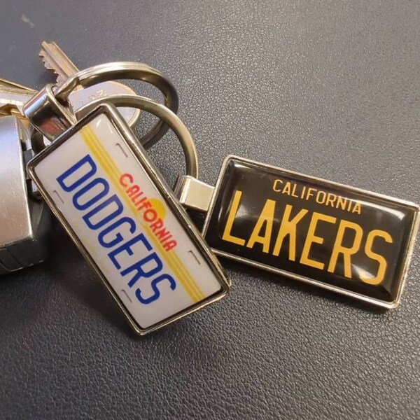 Custom Vintage California License Plate Keychain, Legacy Plate, Old ...