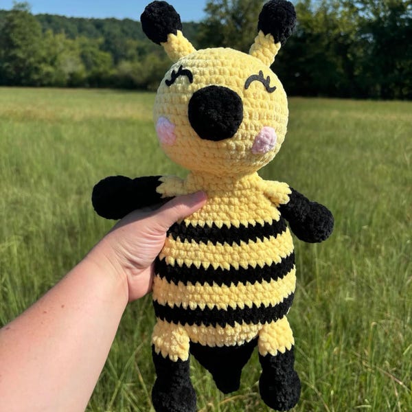 Crochet Bee Amigurumi Pattern: Plush Snuggler Sleep Toy (PDF Pattern ...